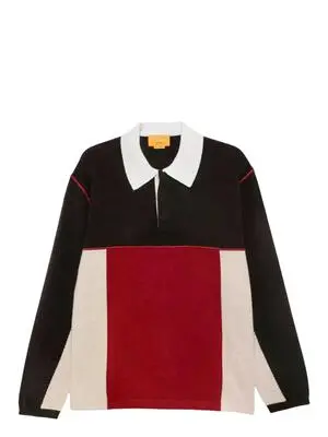Guest In Residence Colour-block Long-sleeve Polo Shirt - Brown
