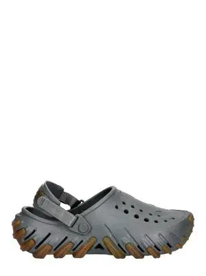 CROCS CROCS Echo Gum Ro Perforated Slingback Clogs Grey