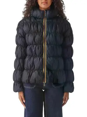 K-WAY K-Way Quilted Hooded Jacket Blue