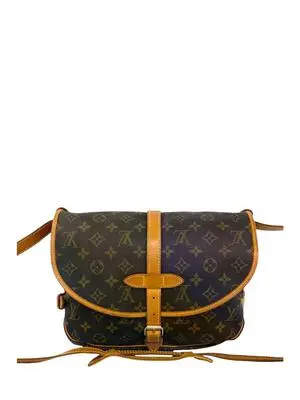 LOUIS VUITTON Monogram Saumur 30 Crossbody Bag - Brown