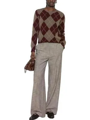MAJE MAJE Checked Trousers