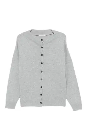 Liviana Conti Button-up Cardigan - Grey