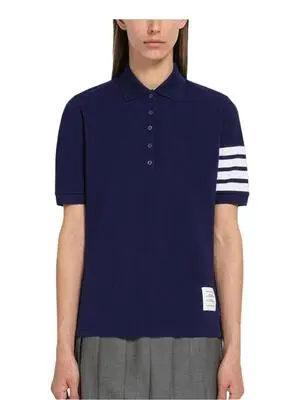 Thom Browne Classic Collar T-shirt - Navy