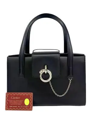 Cartier Leather Panthère Handbag - Black