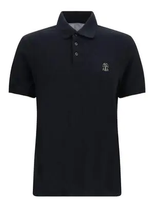 Brunello Cucinelli Cotton Polo - Black