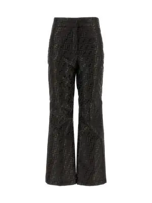 Fendi Ski Pants With Ff Monogram - Brown