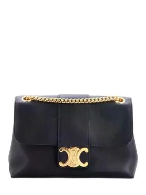 CELINE Celine Victoire Flap Leather Medium Shoulder Bag