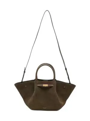 DEMELLIER DeMellier Medium Suede Tote Bag Brown