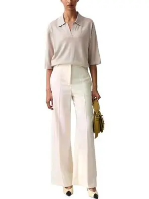Marc O'polo Fine Knit Polo Sweater - Neutrals