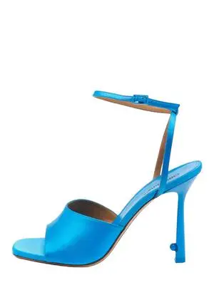 Off-White Lollipop Ankle Strap Heeled Sandals - Blue