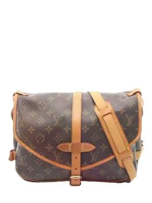 LOUIS VUITTON Monogram Canvas Saumur 30 Shoulder Bag - Brown