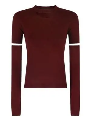 Federica Tosi Fine Knit Cut-out Sweater - Red