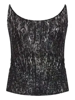 GIUSEPPE DI MORABITO Giuseppe Di Morabito Sequin Embellished Corset Top
