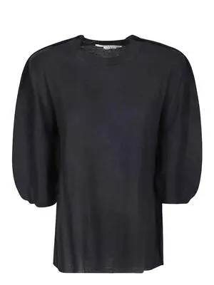 Comme Des Garçons Puff Sleeve Sweater - Black