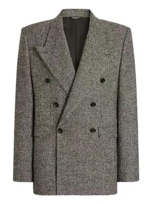 DOLCE & GABBANA Sinatra Double-breasted Jacket In Birdseye Wool Blend
