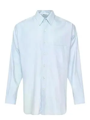 Auralee Chest-pocket Button-up Shirt - Blue