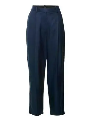 THEORY Theory Pleated Tailored Wide-Leg Trousers