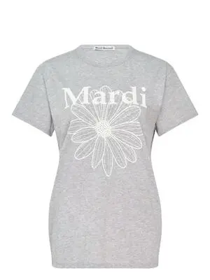 Mardi Mercredi Graphic Print T-shirt - Grey