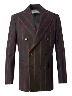VIVIENNE WESTWOOD Captain Pinstriped Double-breasted Jacket