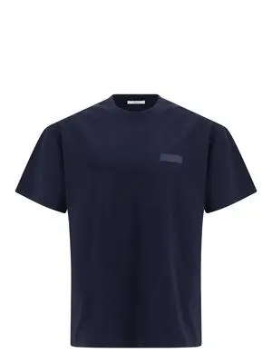 Givenchy Cotton T-shirt With Logo Patch - Blue