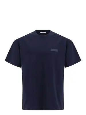 Givenchy Cotton T-shirt With Logo Patch - Blue