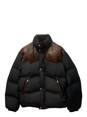 VERSACE Versace Leather-Trim Padded Jacket