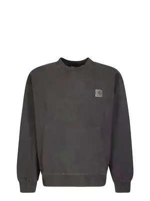 Carhartt Work In Progress Logo Patch Crewneck Sweatshirt - Brown