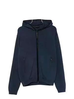 Emporio Armani Zip-up Hoodie - Blue