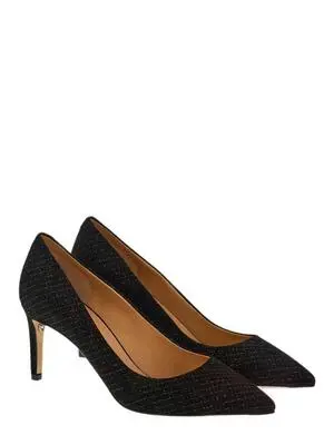 SALVATORE FERRAGAMO Ferragamo Glitter Effect Pointed Toe Pumps