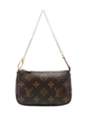 LOUIS VUITTON Monogram Mini Pochette Accessoires Handbag - Brown