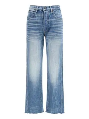 TOM FORD Washed Denim Cigarette Jeans - Blue