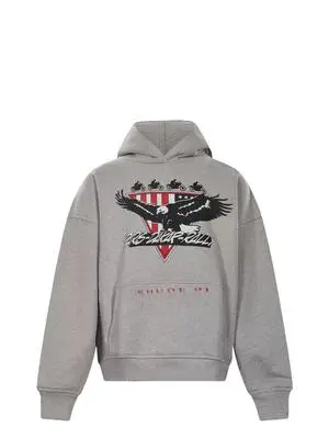 Rhude Graphic Print Hoodie - Grey