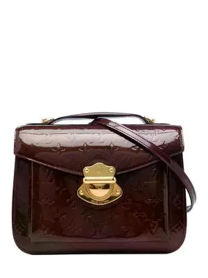 LOUIS VUITTON Monogram Vernis Miranda Satchel - Red