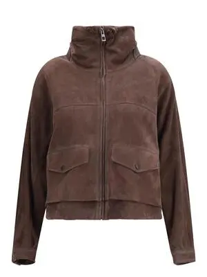 Loewe Suede Goat Leather Jacket - Brown