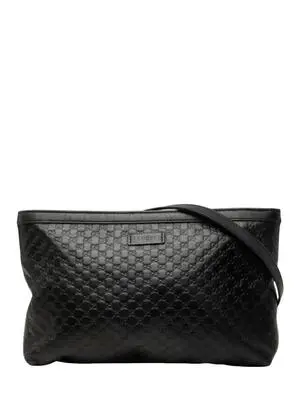 Gucci Microguccissima Crossbody Bag - Black