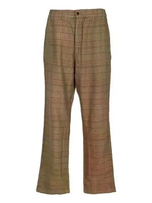 ORIGINAL MADRAS TRADING COMPANY Check Pattern Trousers - Brown