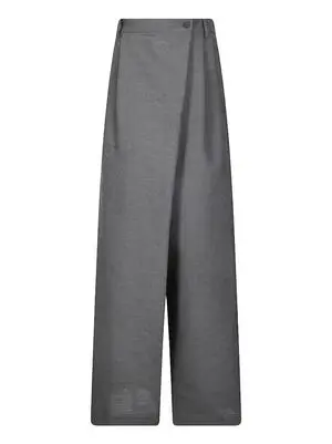 NICCOLO PASQUALETTI Delta Wrap Trousers - Grey