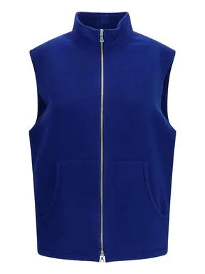 RIER Virgin Wool Vest - Blue