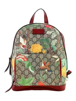 GUCCI Gucci Tian Print GG Coated Canvas Small Backpack