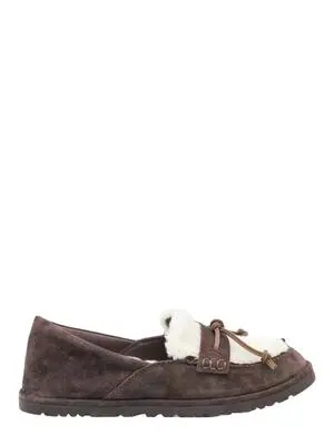 UGG Zora Shearling-trim Loafers - Brown