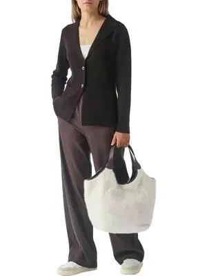 GRAN SASSO GRAN SASSO Leather Trimmed Tote Bag