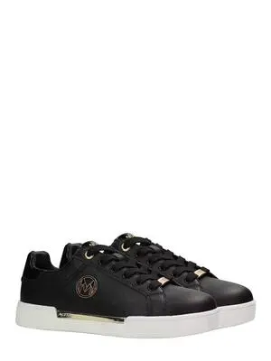 MEXX Logo Plaque Panelled Sneakers - Black