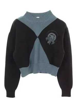 Hermès Hermès Candy Libris Cropped Sweater Black