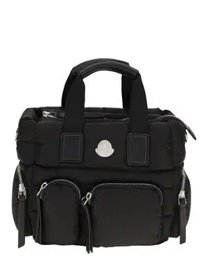 Moncler Caradoc Quilted Nylon Handbag - Black