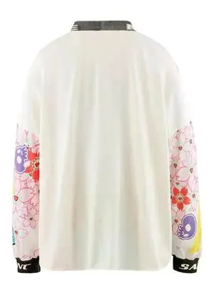 TAKASHI MURAKAMI Sakura-print Long-sleeve T-shirt - White