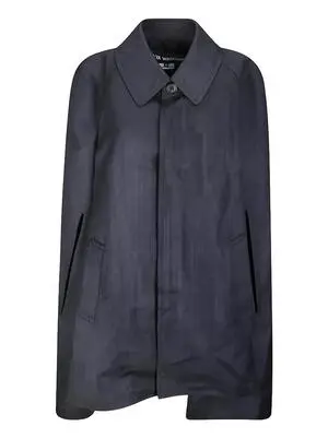 JUNYA WATANABE Junya Watanabe Pinstripe Pattern Cape-Style Coat