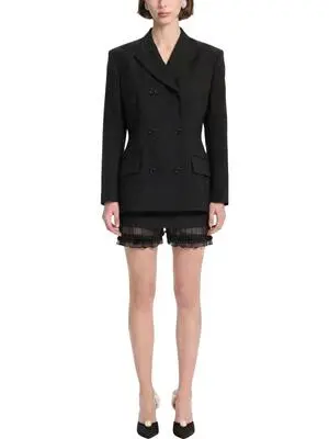 Magda Butrym Double-breasted Wool Blazer - Black
