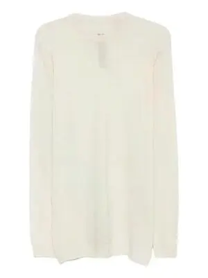 Rick Owens Fine Knit Wool Sweater - Neutrals