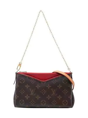 LOUIS VUITTON Louis Vuitton 2017 Monogram Pallas Clutch Satchel