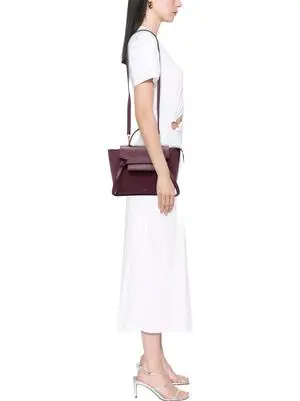 Celine Micro Grained Calfskin Belt Bag Satchel - Red